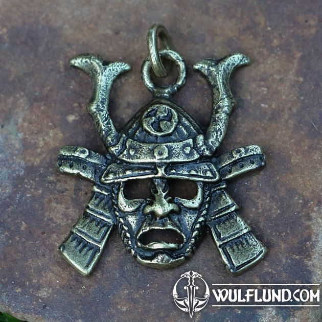 SAMURAI Pendant, Zinc, Antique Brass Drakkaria All pendants, our ...