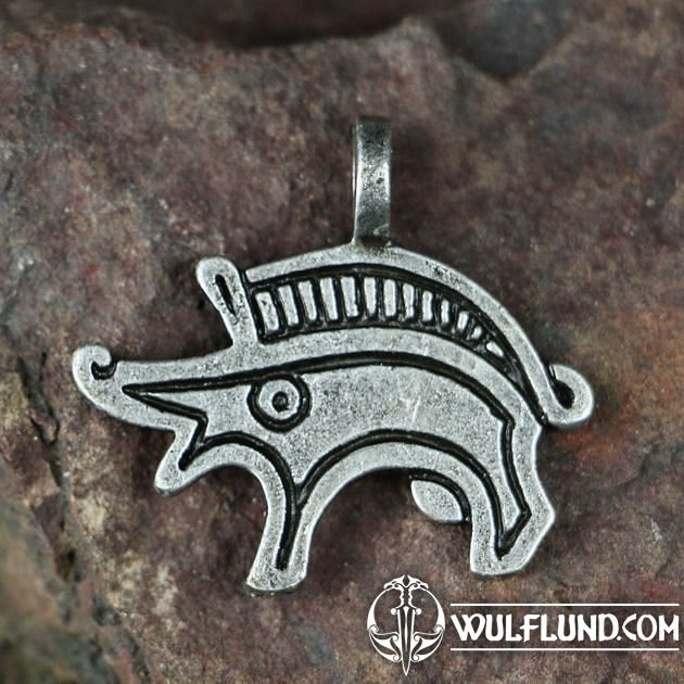 GERMANIC BOAR, pendant, zinc Drakkaria All pendants, our production ...