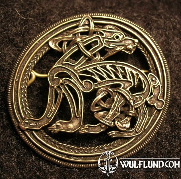 WOLF from Runic Stone Pilarczyk Brooches Bronze jewellery, Jewellery ...
