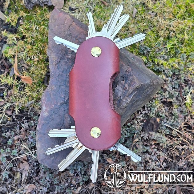 LEATHER KEYCHAIN with screws, cognac keychains, whips, other Leather ...