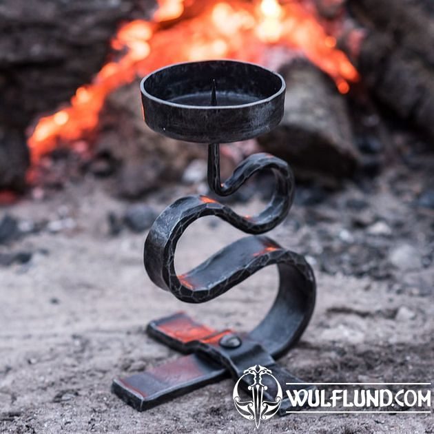 MEDIEVAL CANDLESTICK, forged, iron candlesticks, forged candle holders ...