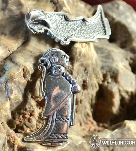 Valkyrie - silver pendant - norse silver jewels - wulflund.com