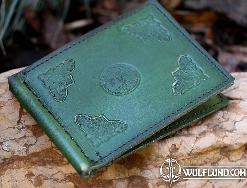 TREE OF LIFE, leather wallet Drakkaria wallets Leather Products ...