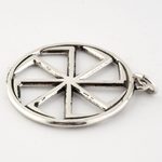 SILVER KOLOVRAT, SLAVIC SUN WHEEL KOLOWRAT SLAWA Wulflund