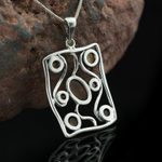 ANKA, pendant, Baltic amber, sterling silver Arkada amber Silver ...