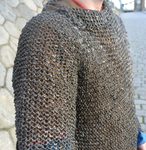 Chainmail Shirt - Hauberk, riveted, 8 mm, short sleeves Wulflund
