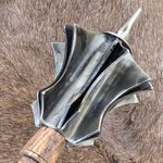 EUROPEAN MACE with wooden handle, replica Wulflund