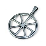 SILVER KOLOVRAT, SLAVIC SUN WHEEL KOLOWRAT SLAWA Wulflund