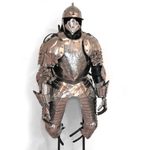 RENAISSANCE SUIT OF ARMOUR, etched armour, custom made Wulflund
