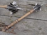 EUROPEAN MACE with wooden handle, replica Wulflund
