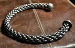 HAND FORGED and BRAIDED STEEL TORC Wulflund