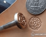 MEDIEVAL ROSE, leather stamp - wulflund.com