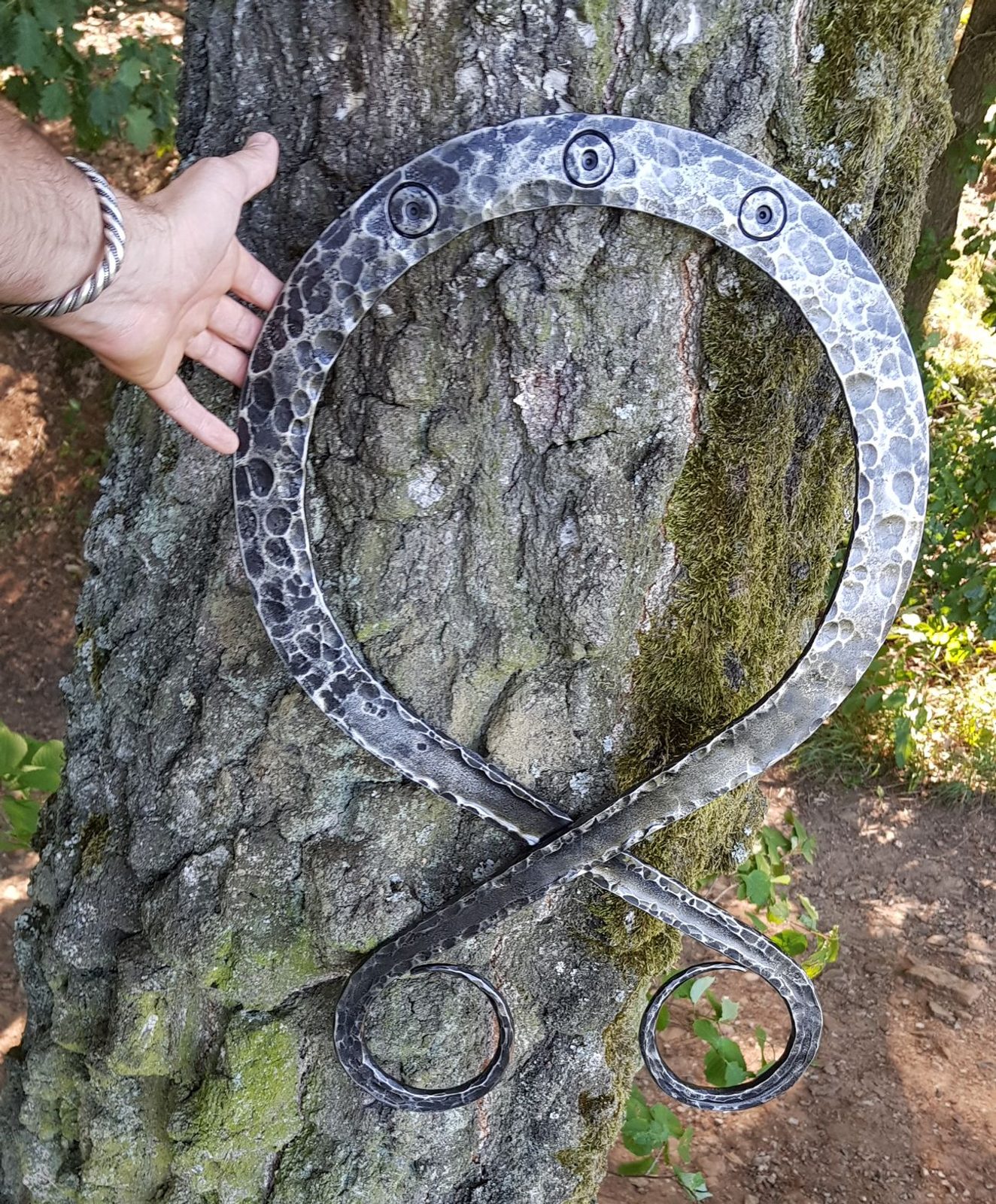 Forged TROLL CROSS, large wall decoration XL Novotný T forged products ...