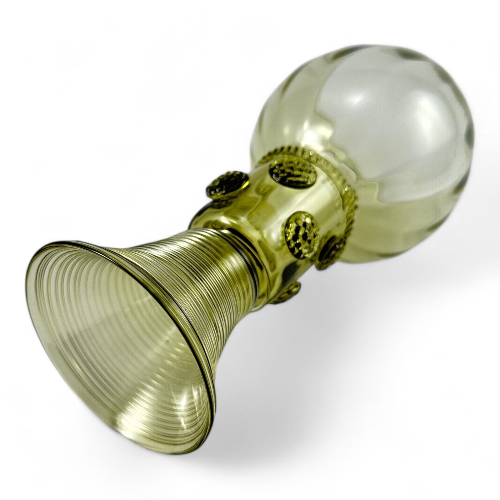 Römer beer, renaissance glass, historical green glass Wulflund