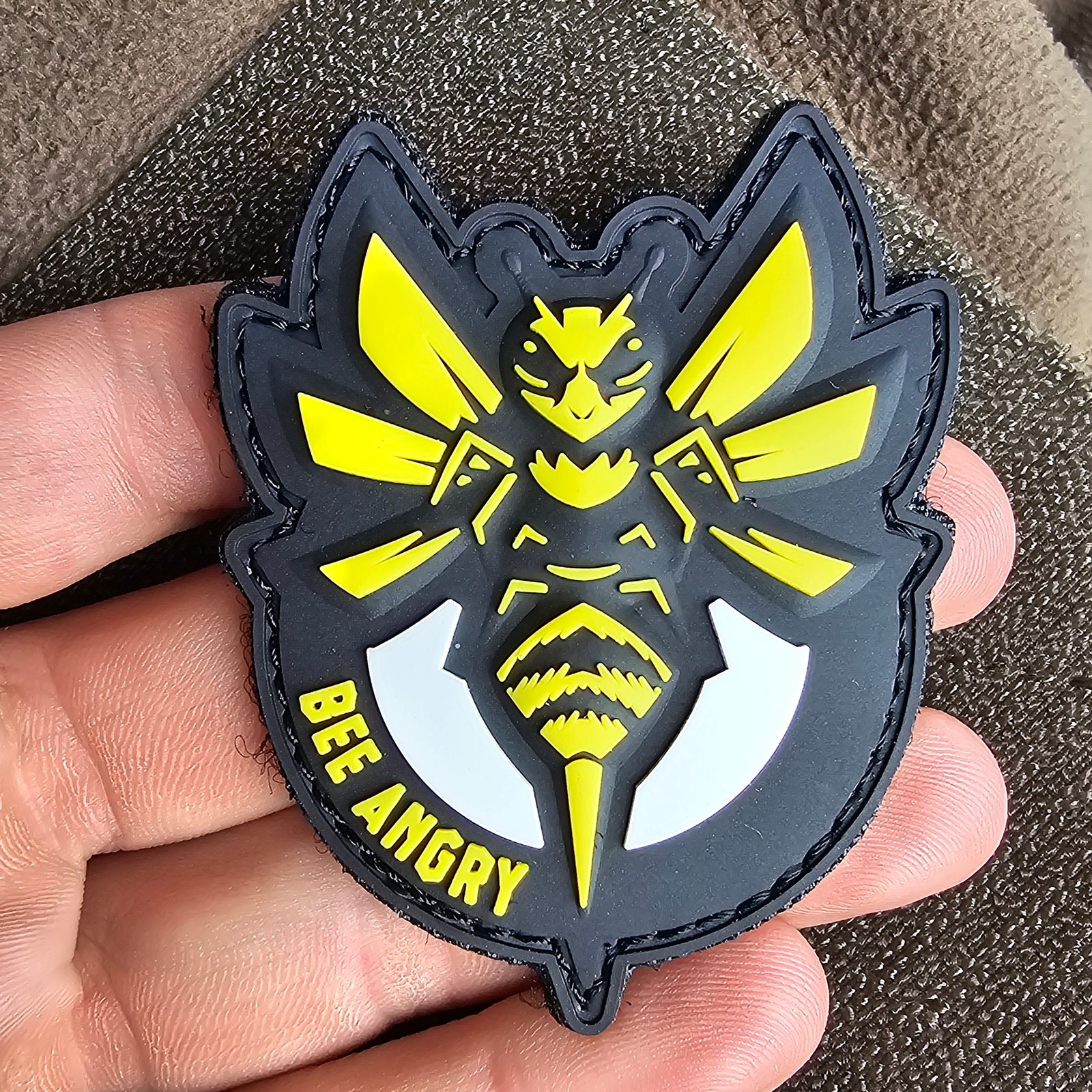 BEE ANGRY - PVC patch Patches Accessoires, Vêtements Nous faisons revivre l'histoire
