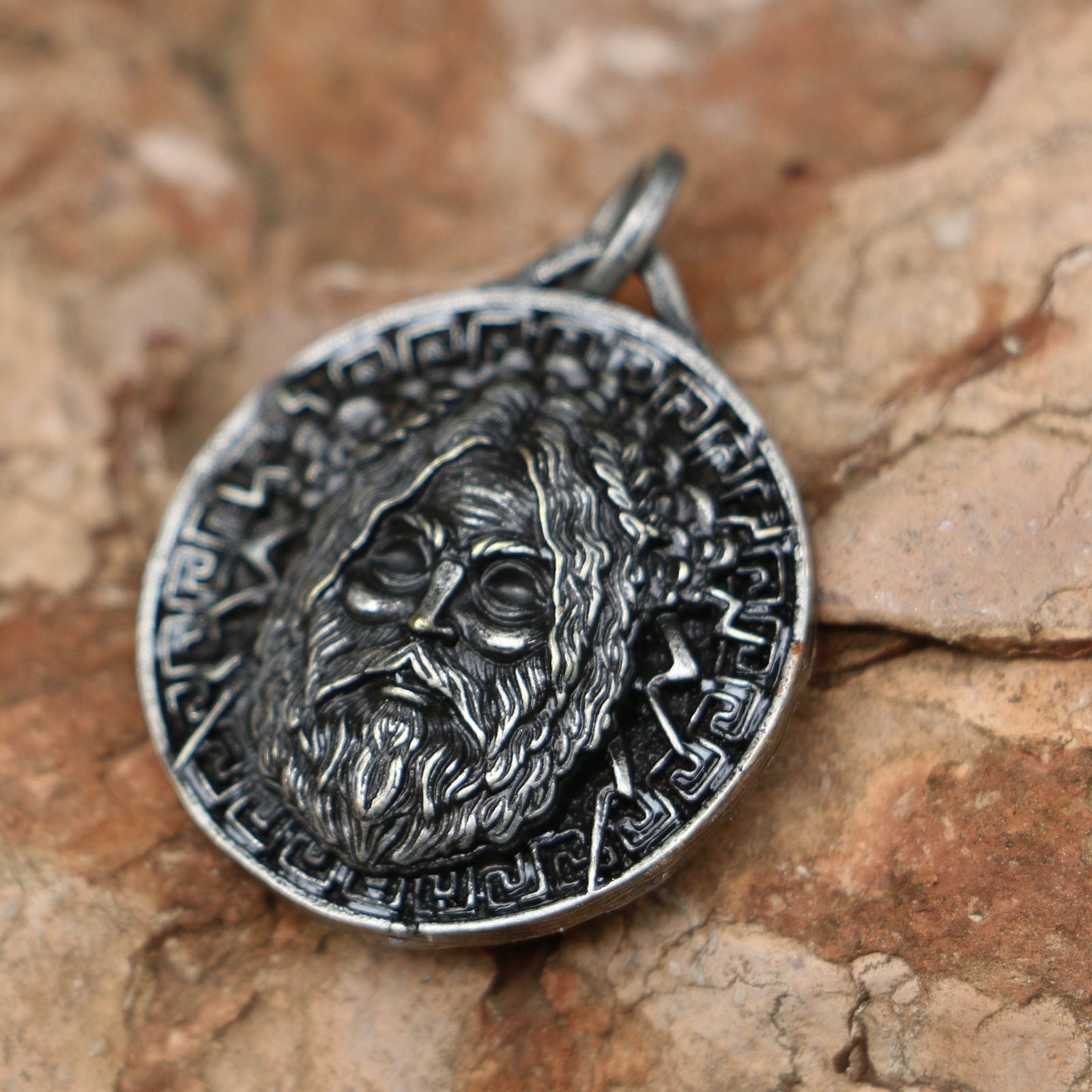 ZEUS, Greek God, pendant, zinc Wulflund