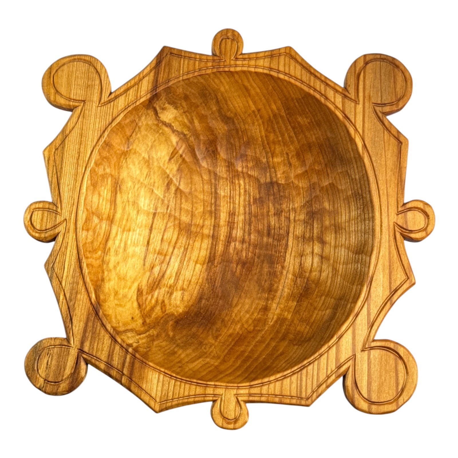 VIKING WOODEN BOWL, Oseberg ship, Norway Wulflund