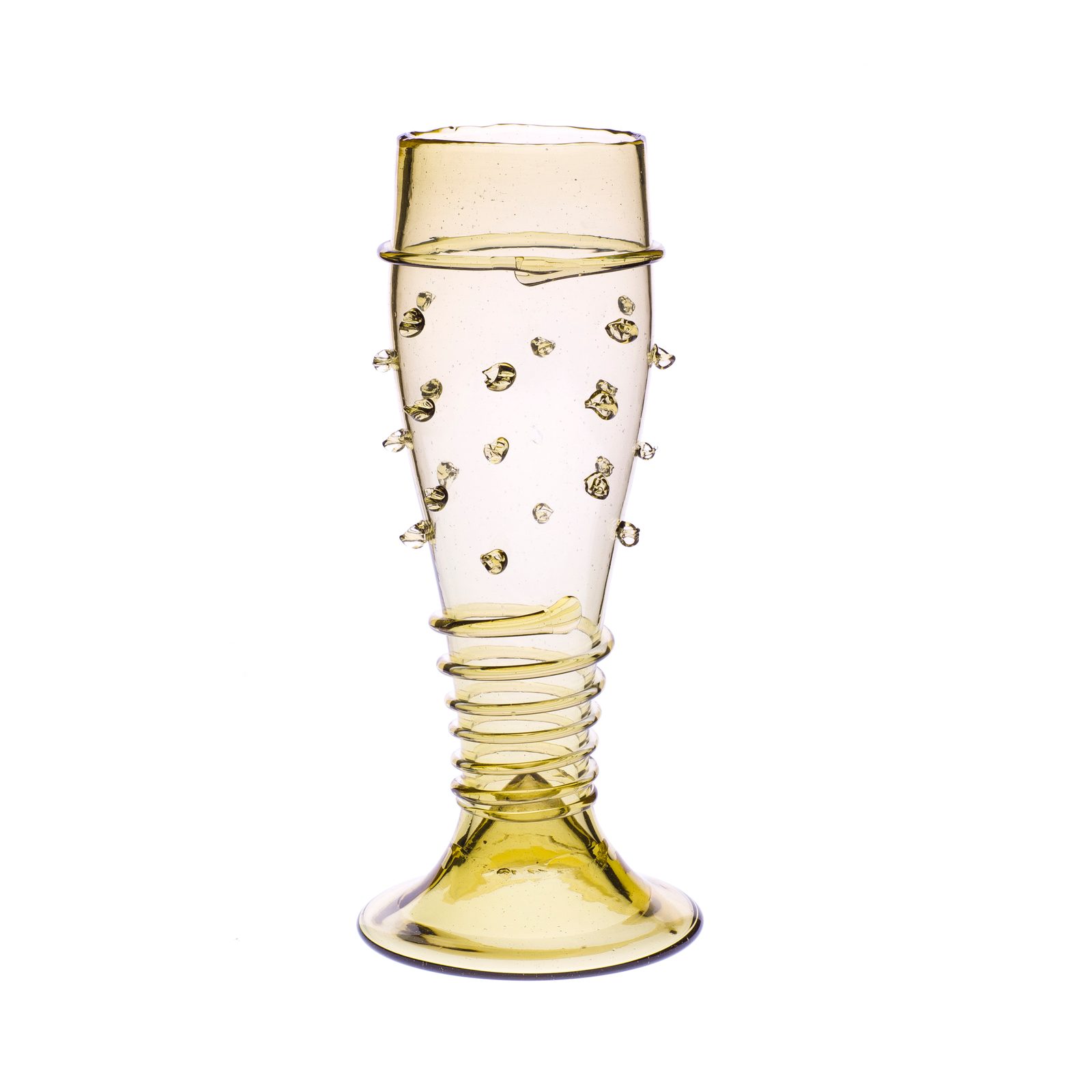 REPLICA OF MEDIEVAL GLASS, Bohemia, XIV. century Wulflund