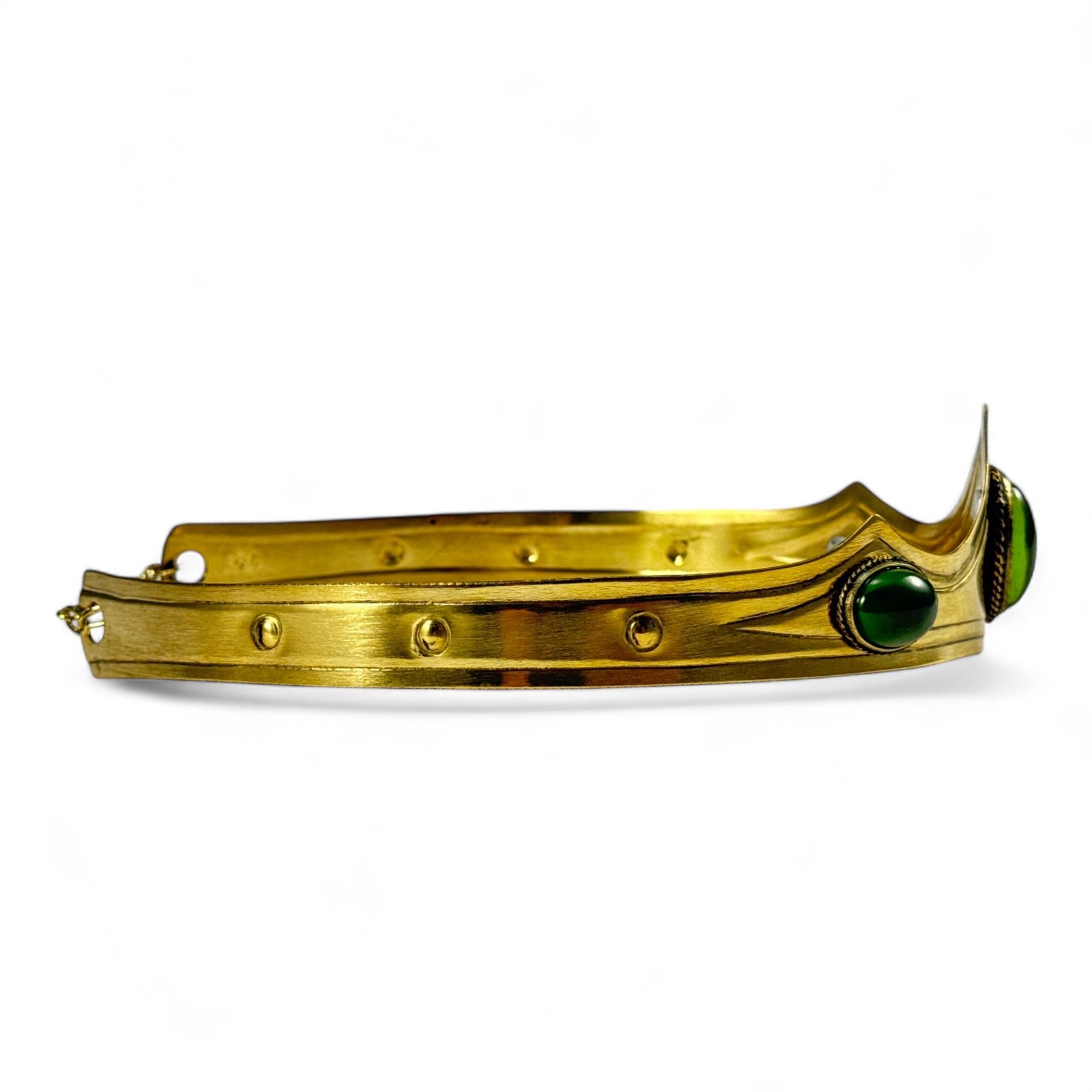 CARDIOLA, medieval crown, green, brass Wulflund
