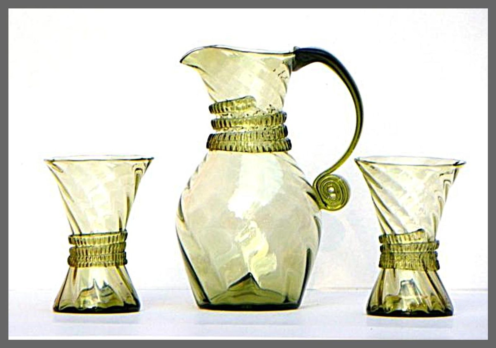 RENAISSANCE SET, forrest glass historical glass Feasting Wulflund