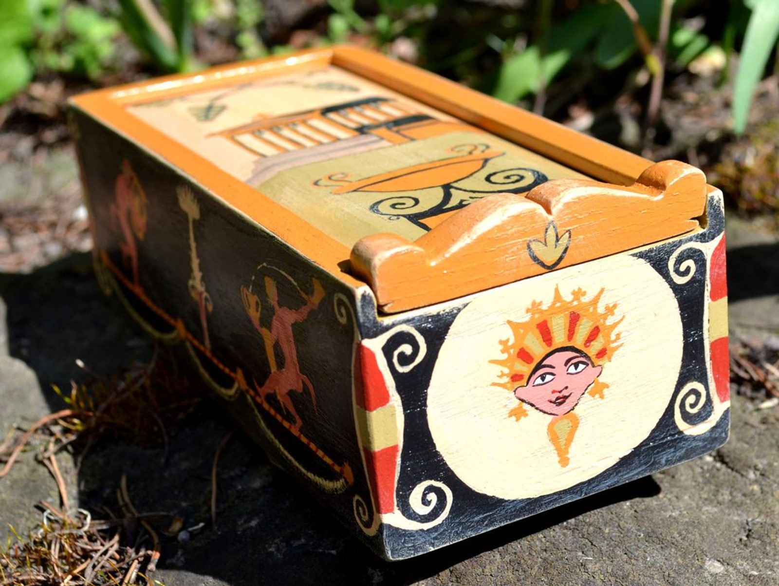 SATYROS, Ancient Rome Wooden Box, replica Jewellery boxes Silver ...