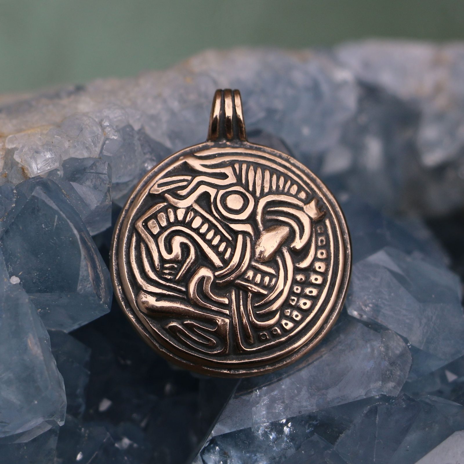 SLEIPNIR Viking horse, amulet Scandinavia 10th century, bronze Wulflund