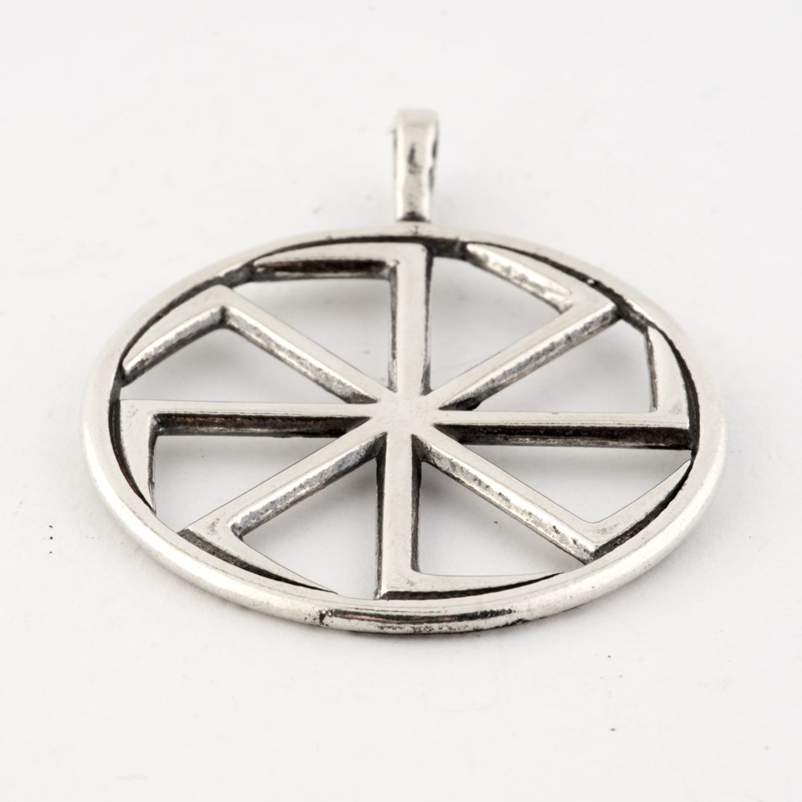 SLAVIC SUN WHEEL TALISMAN, silver Ag 925, pendant Drakkaria pendants ...