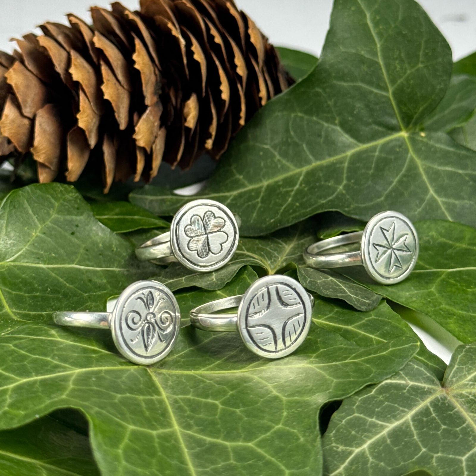 Fleur de Lis, medieval ring, XIII. century, silver 925/1000 Wulflund