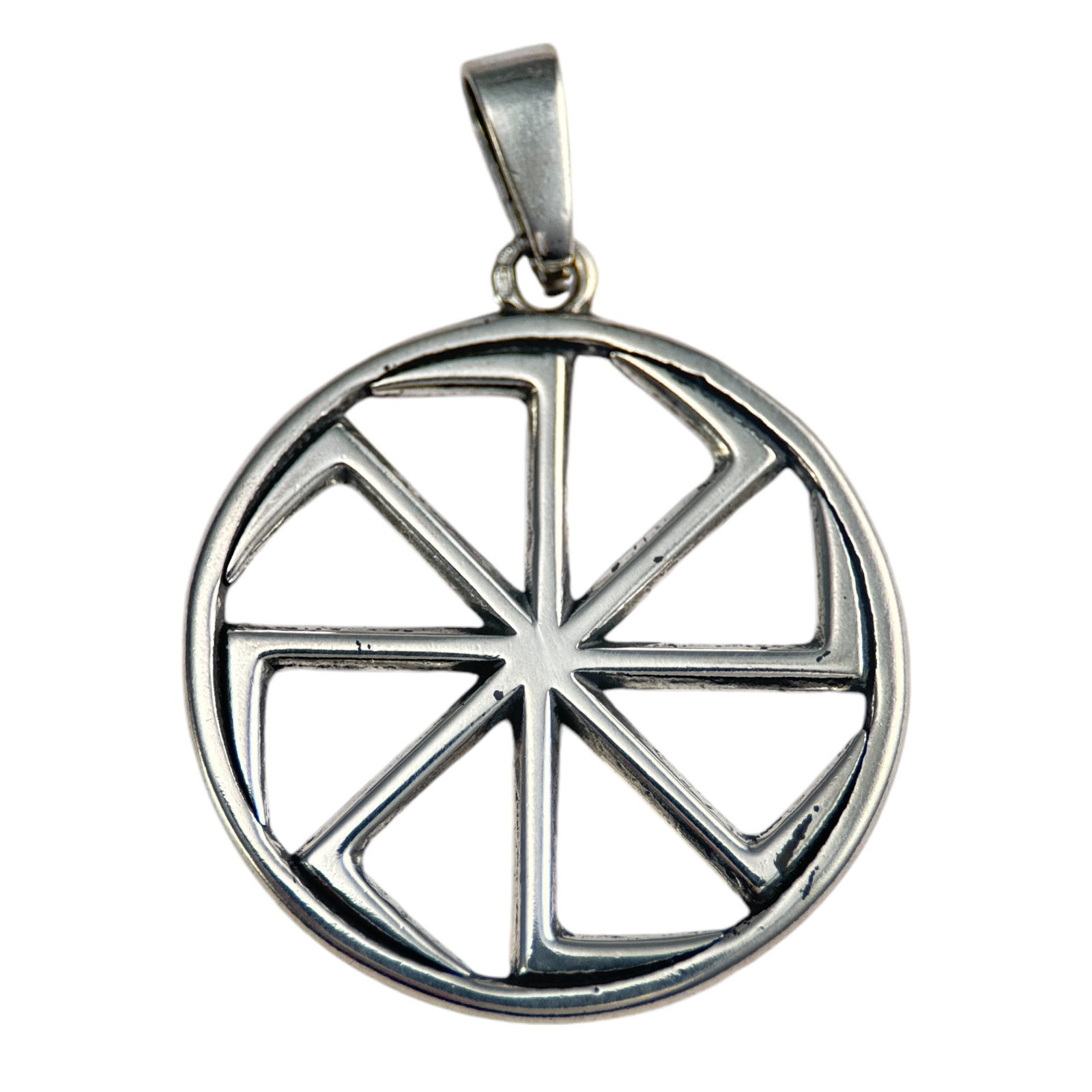 SILVER KOLOVRAT, SLAVIC SUN WHEEL KOLOWRAT SLAWA Wulflund