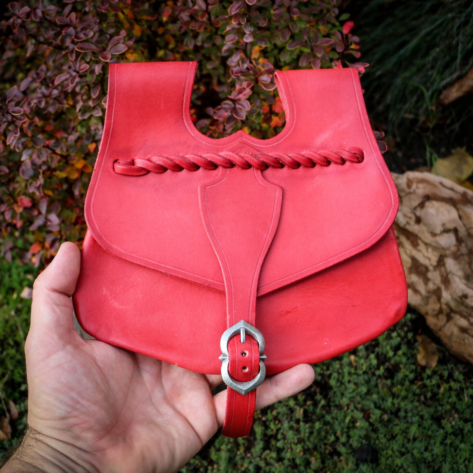 Medieval Leather Bag 13th - 15th Century Wulflund