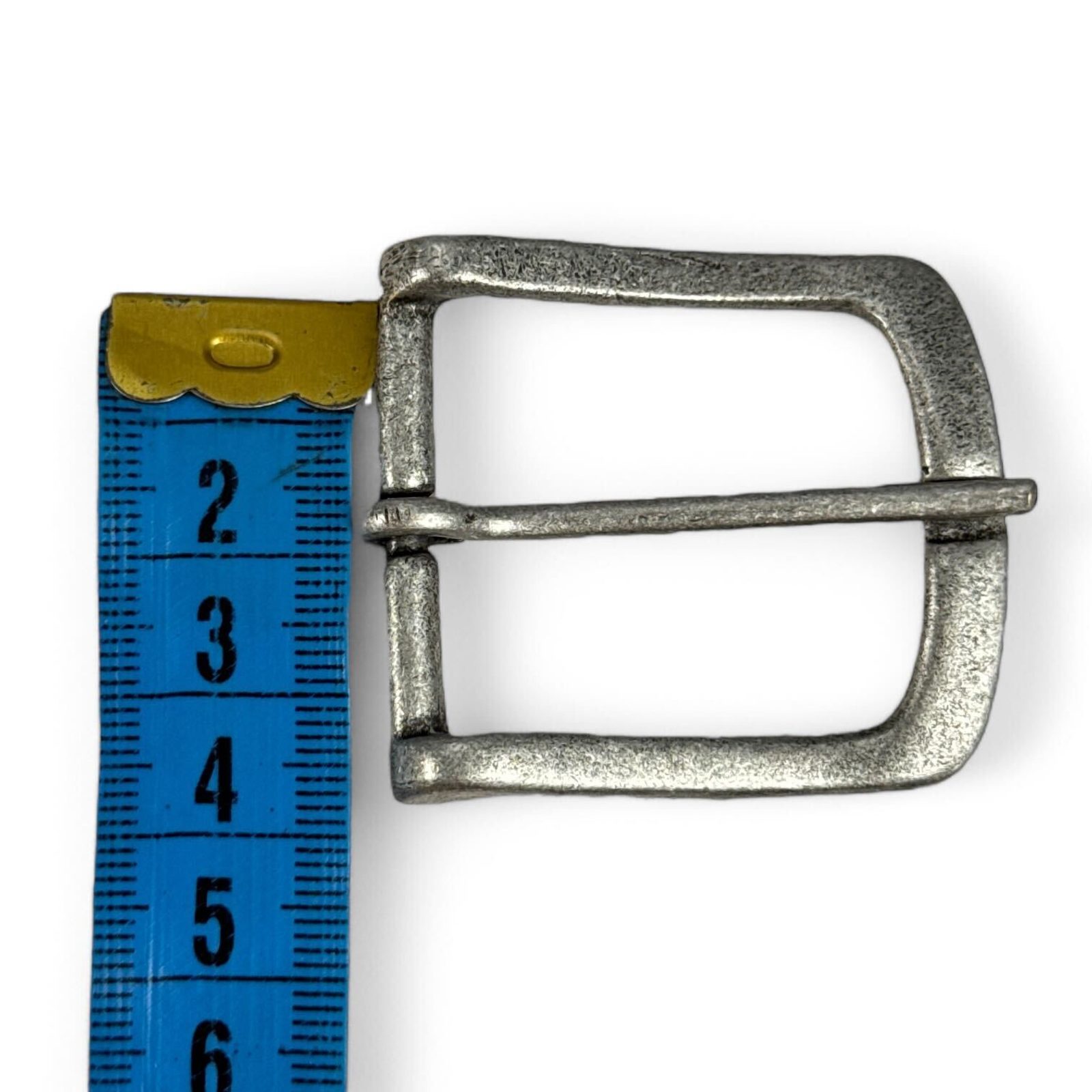 Modern belt buckle, old brass Wulflund