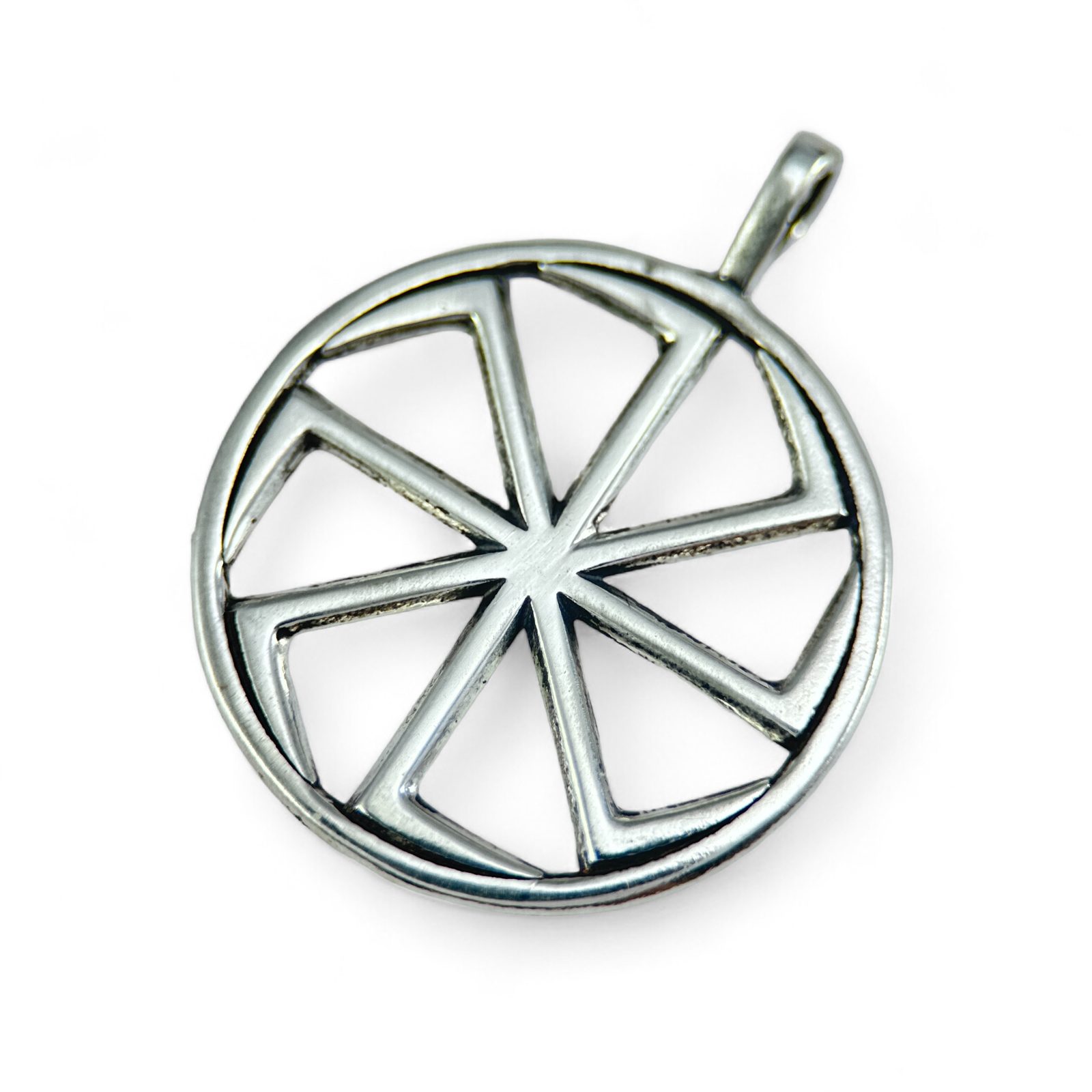 SLAVIC SUN WHEEL TALISMAN, silver Ag 925, pendant Drakkaria pendants ...