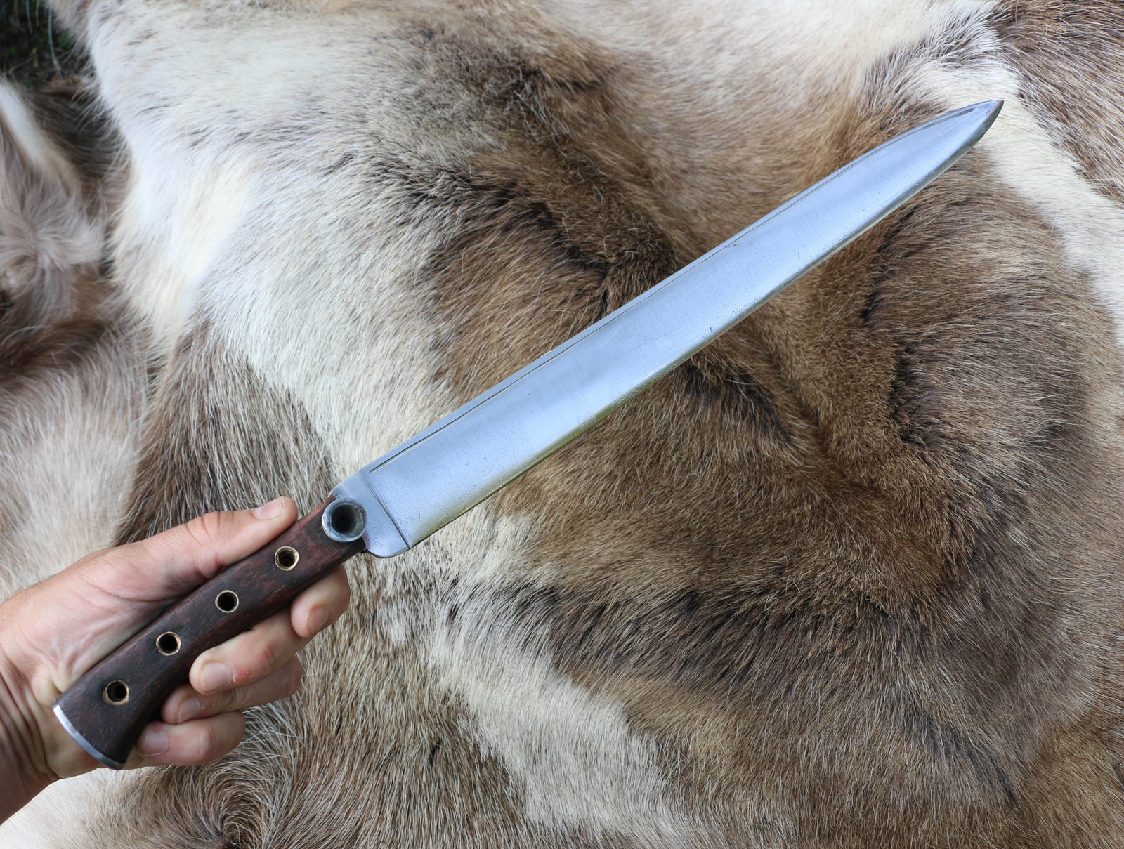 Medieval Lange MESSER Moravský Krumlov, 15th century, sharp replica ...