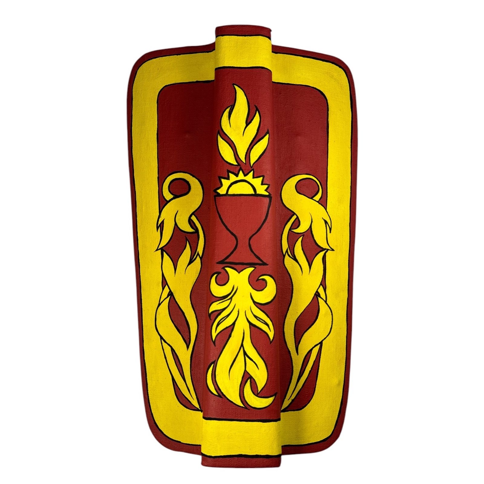 Hussite small mounted shield - pavise, chalice Wulflund