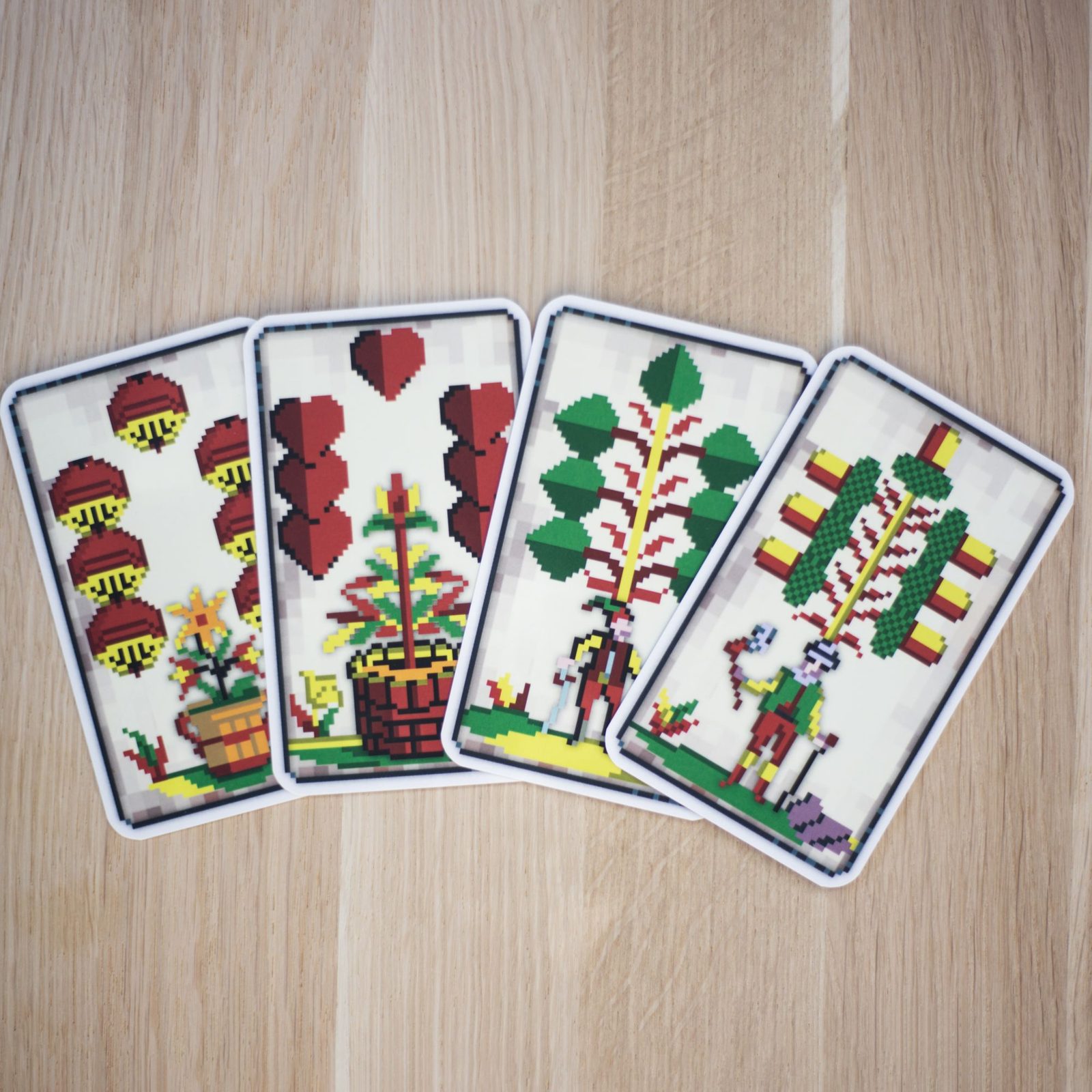 IN THE BACKGROUND OF 8-BIT - ein Satz Mario-Karten Pain Tarot-Karten ...