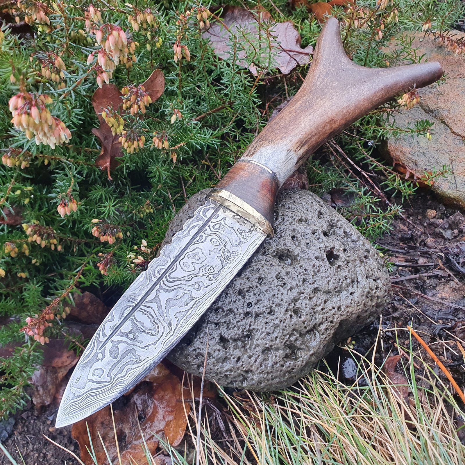 Sgian Dubh, Scottish knife with antler Wulflund