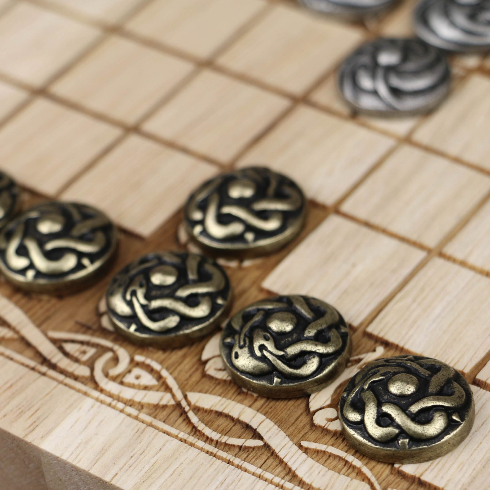 HNEFATAFL - Playing stones, Viking tafl - 37 pieces Wulflund