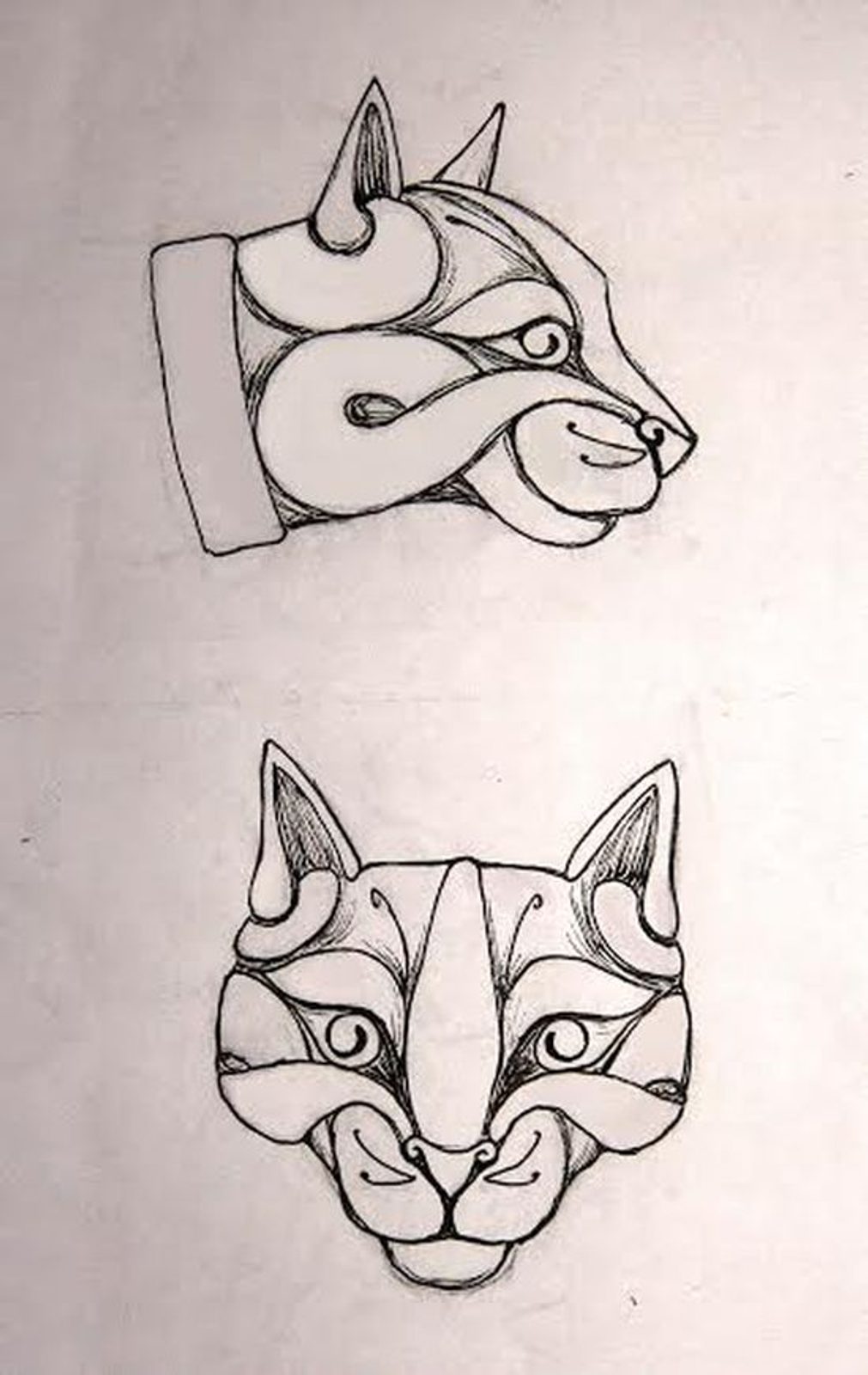 CELTIC CAT, ring, bronze Wulflund