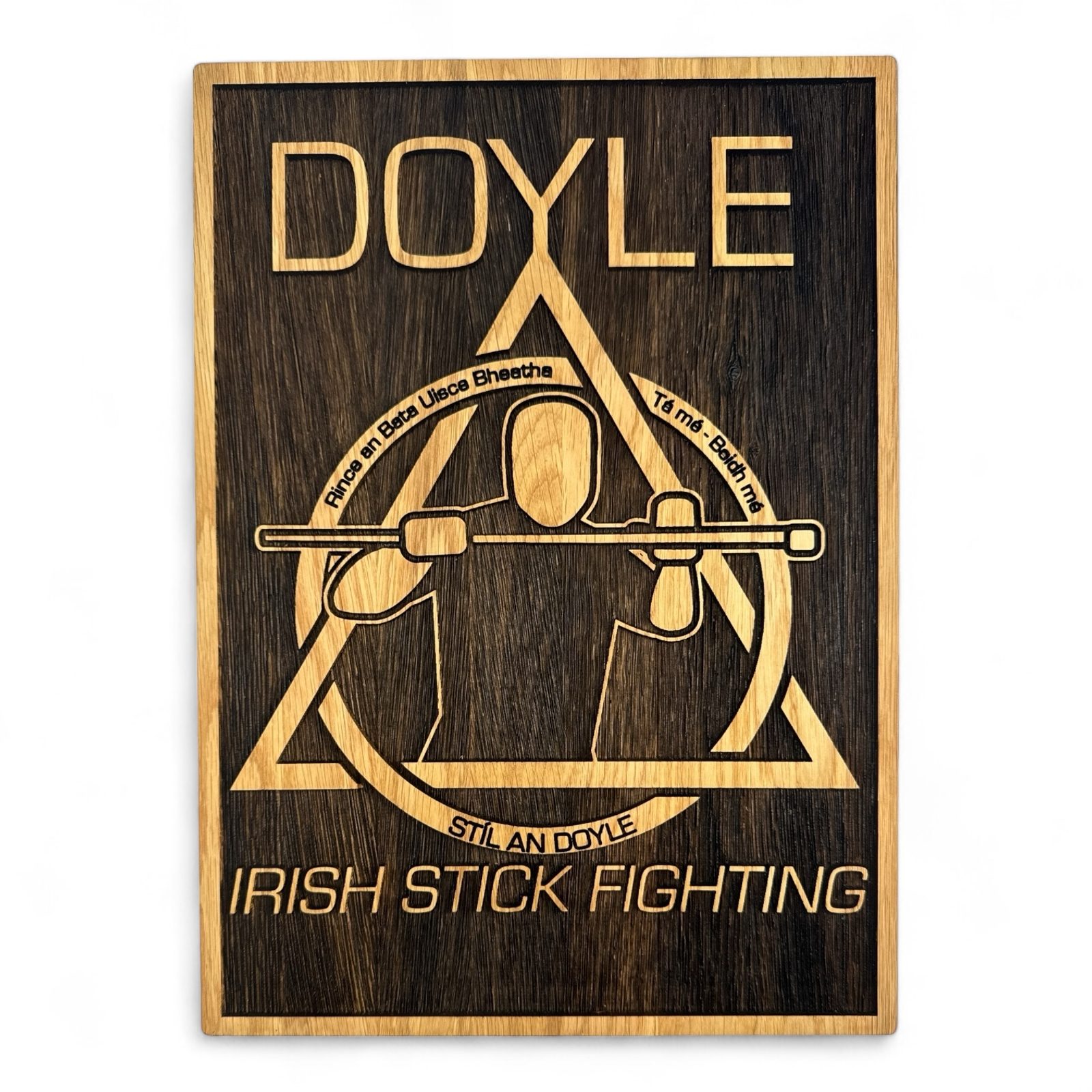 DOYLE STYLE - IRISH STICK FIGHTING, wall decoration 32 x 45 cm Wulflund