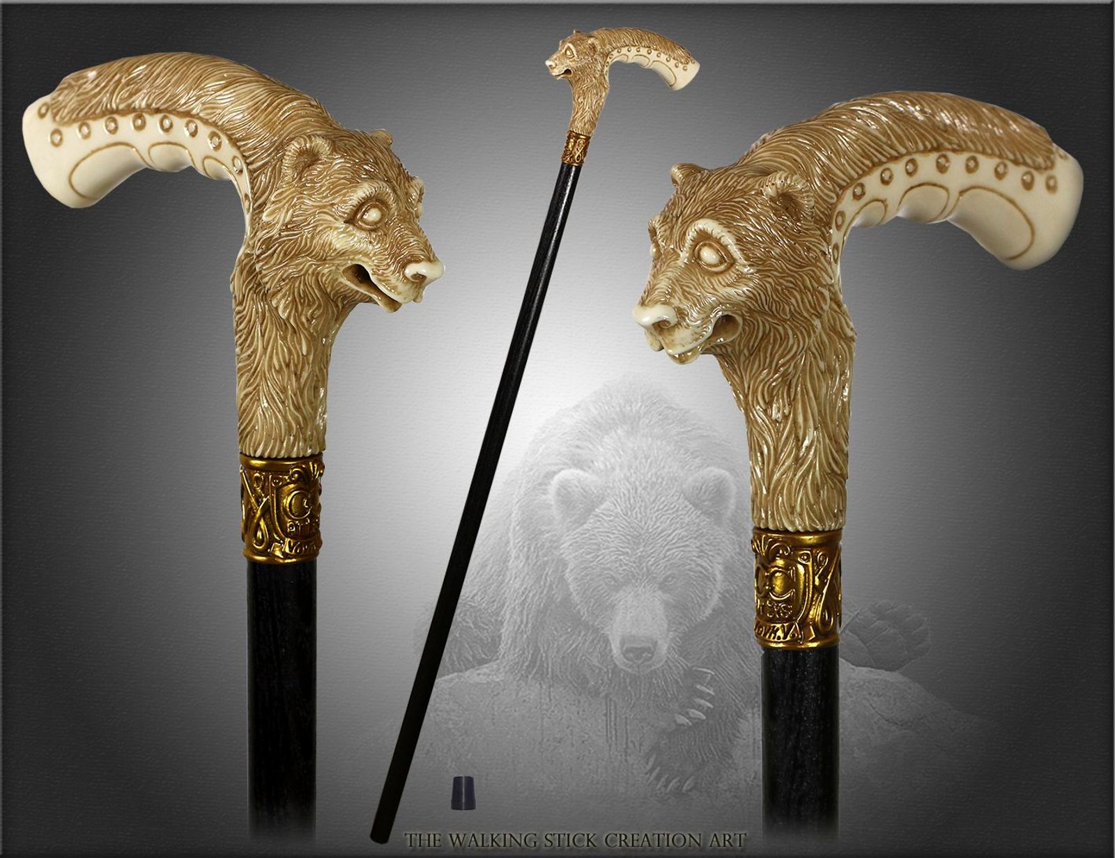 BEAR - Walking Stick, Cane Walking Canes Wulflund