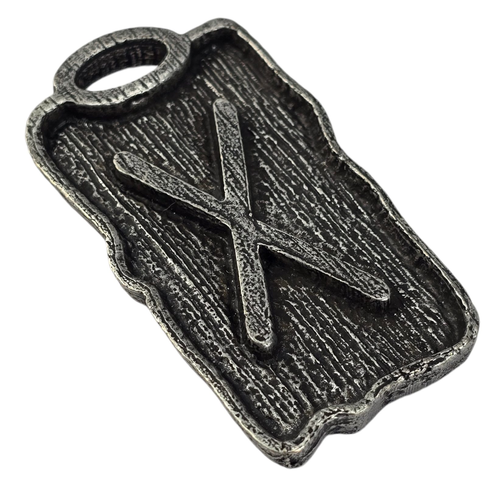 Gebo - rune amulet zinc antique silver Wulflund