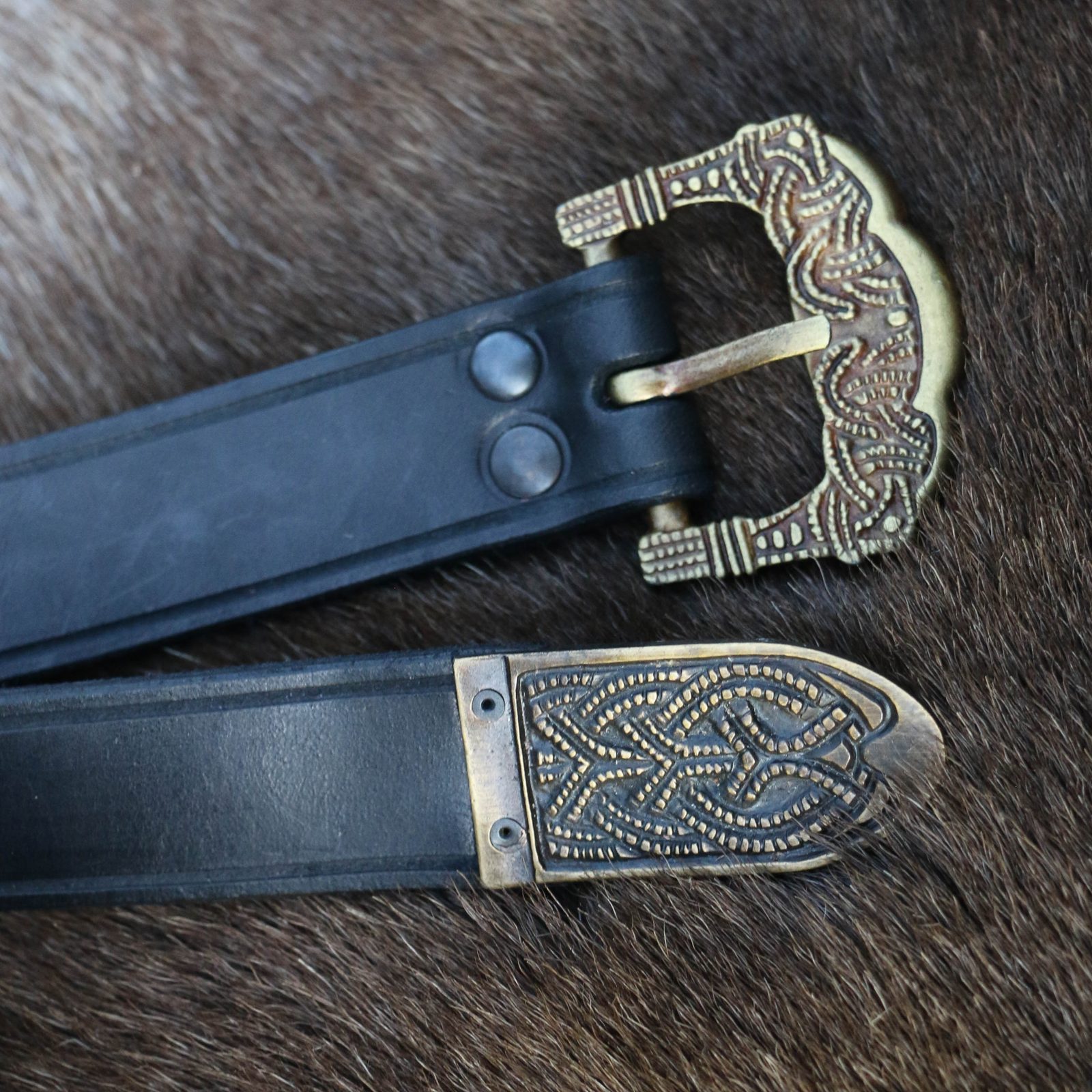GOTLAND, Viking Leather Bag with a belt Wulflund