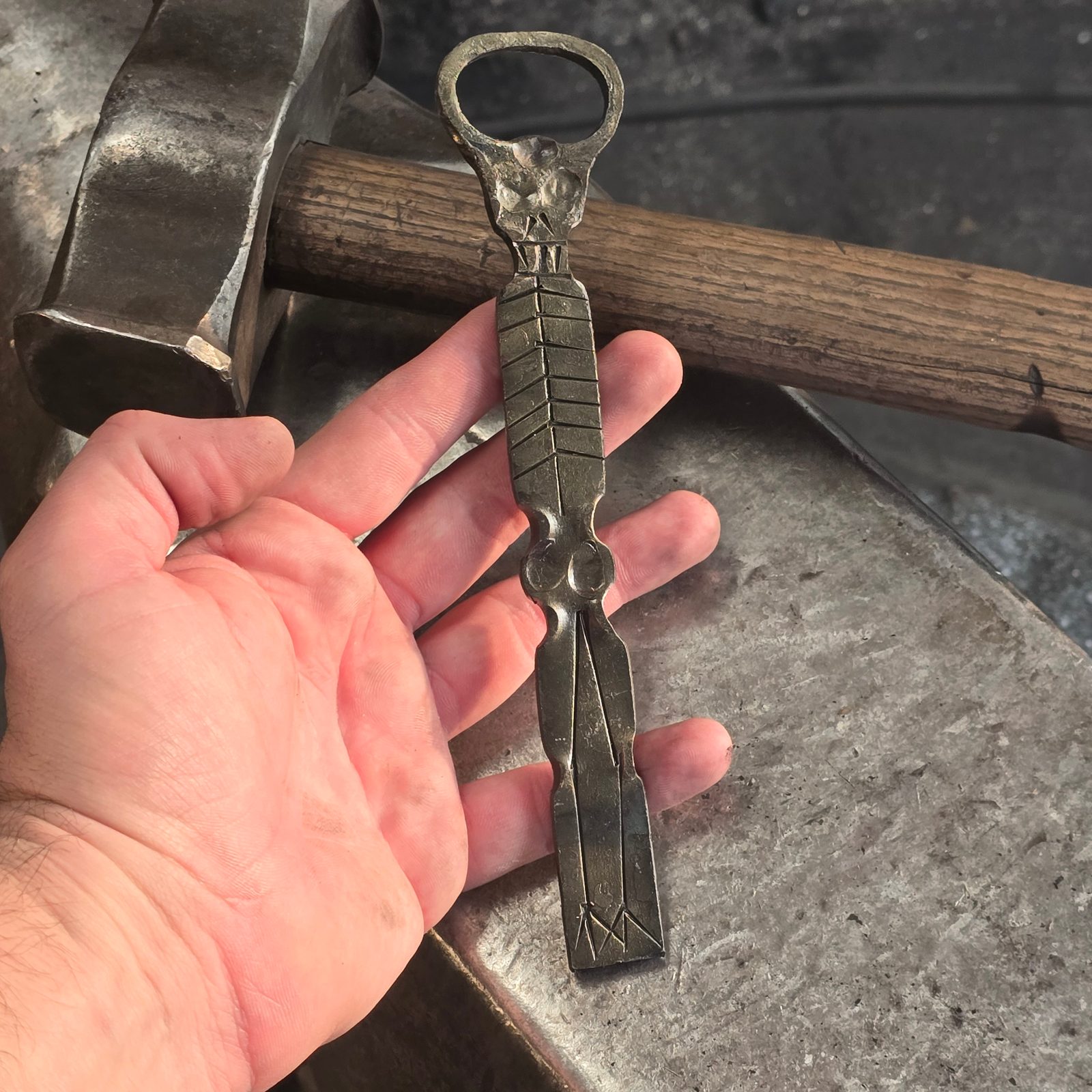 SKELETOR - BEER OPENER, forged Wulflund