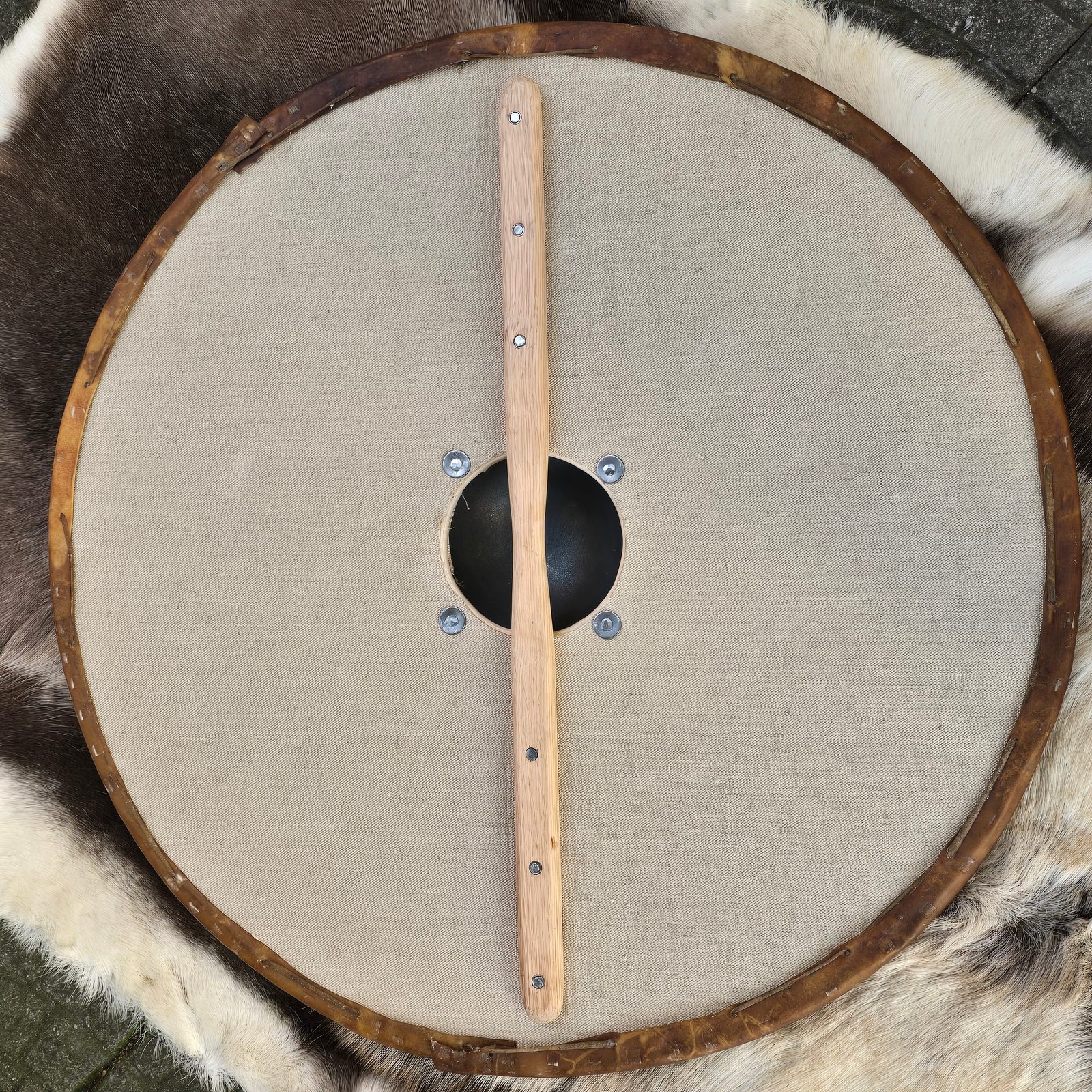Viking shield, for combat, 80 cm Wulflund