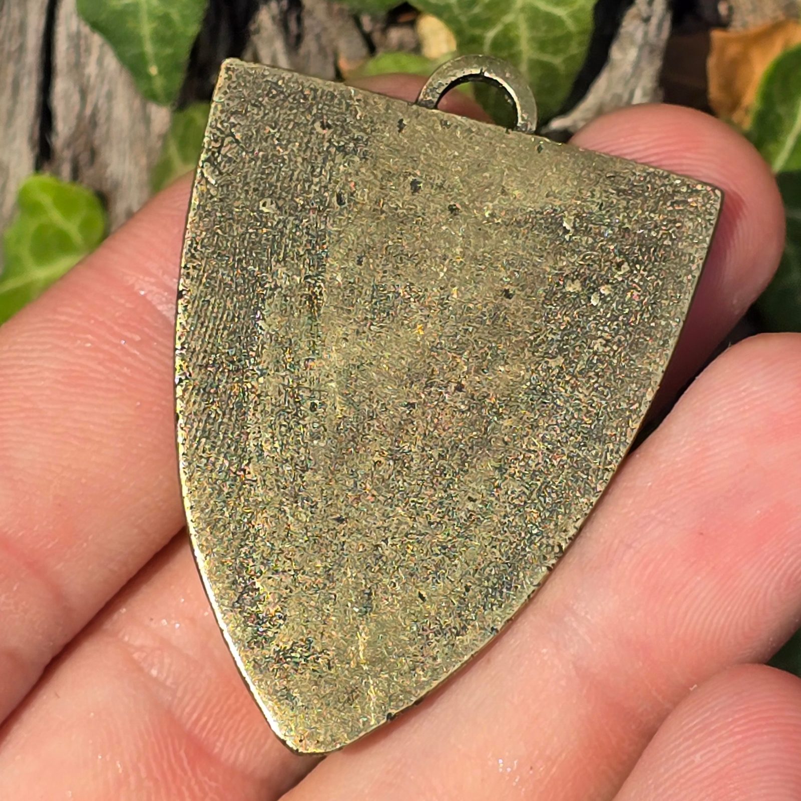 Lords of Talmberk, medieval shield, pendant, old brass Wulflund