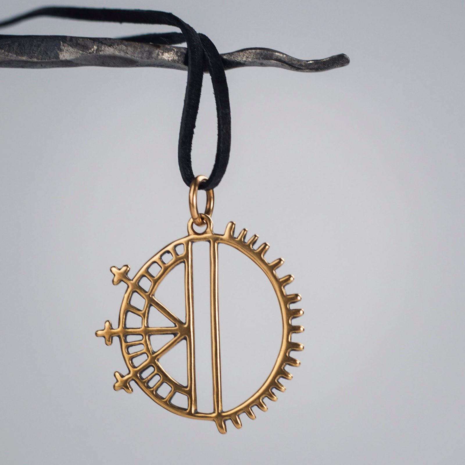 BEAIVI and MANO, Sun and Moon, Sami Pendant, bronze Wulflund