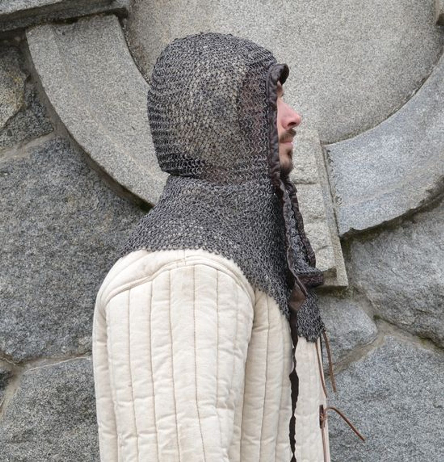 Riveted Chainmail Coif, 8 mm Wulflund