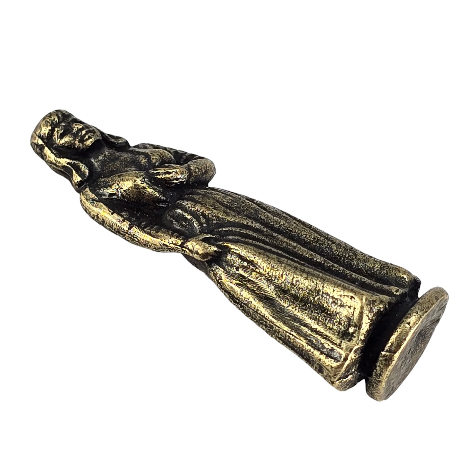 QUEEN, figurine, zinc, old brass Wulflund