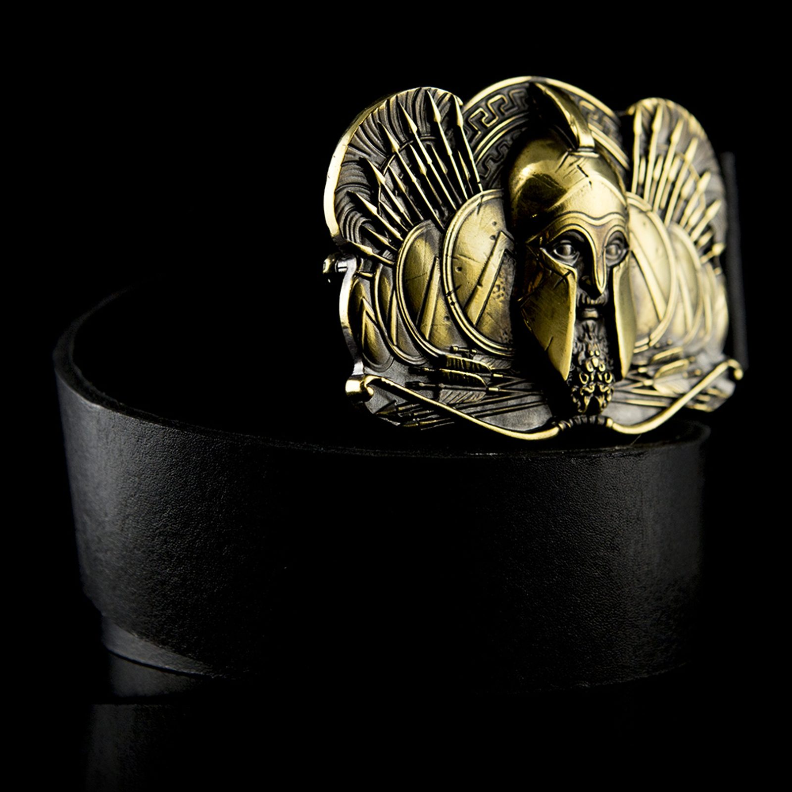 SPARTAN, warriors, belt buckle, brass Wulflund