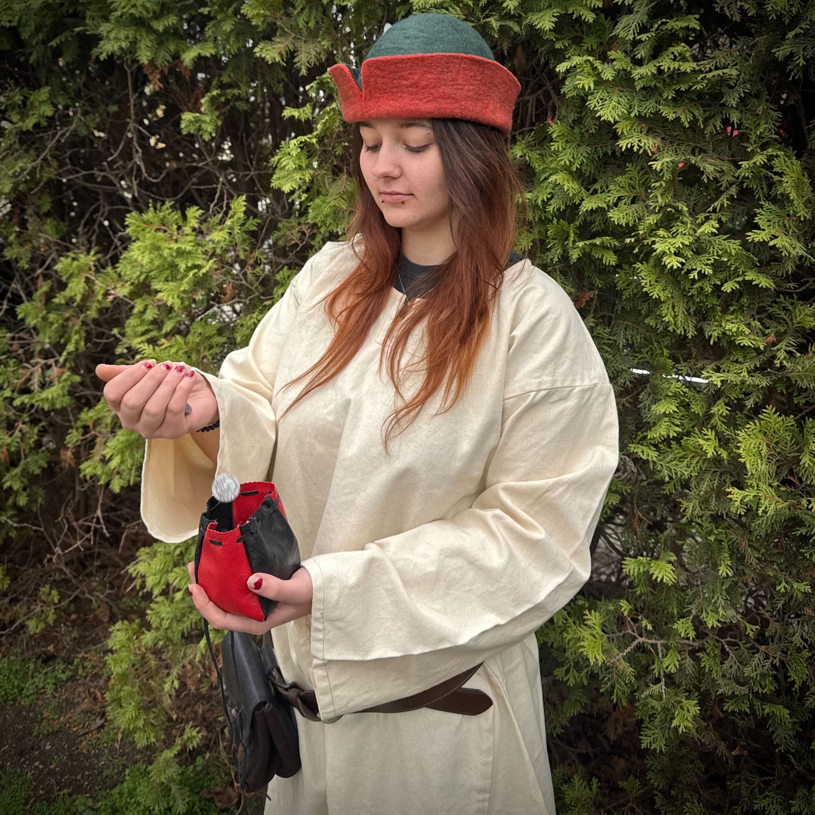 Medieval felt hat, wool Wulflund
